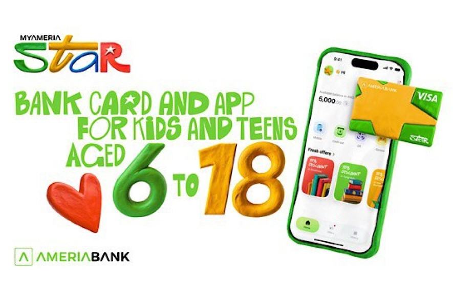 MyAmeria Star - Ameriabank presents a bank card and app for kids and teens